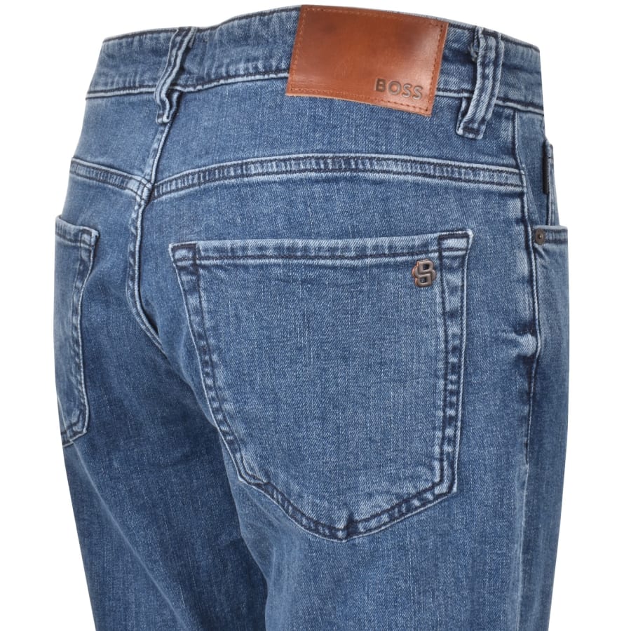 BOSS Re Maine Regular Fit Jeans Medium Blue | Mainline Menswear